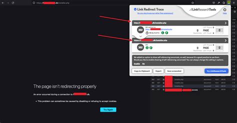 Figure Out What Makes A 302 Redirect For Site On Chrome Firefox