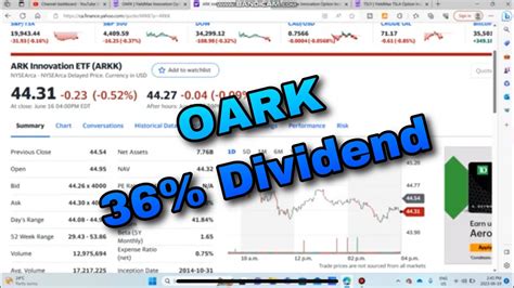 36 Monthly Paying Dividend Covered Call Etf Oark Yieldmax Innovation