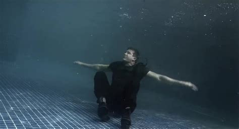 Underwater Barefaced Clothed Marine Underwater Barefaced Clothed Marine