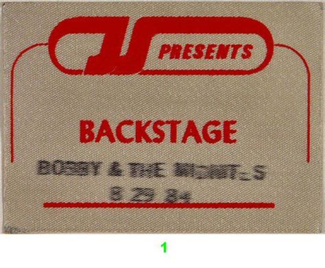 Bobby And The Midnites Backstage Pass Aug At Wolfgang S