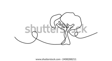 Tree Line Art Vector Best Line Stock Vector Royalty Free 2408288211 Shutterstock