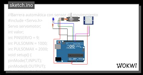 Barrera Automatica Wokwi ESP32 STM32 Arduino Simulator
