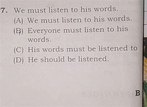 7 We Must Listen To His Words A We Must StudyX