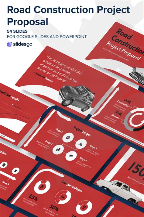 Road Construction Project Proposal Template Modern Design