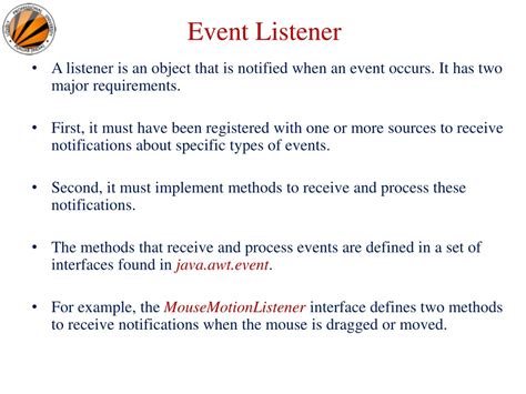 Ppt Programming In Java Event Handling Powerpoint Presentation Free Download Id8995045