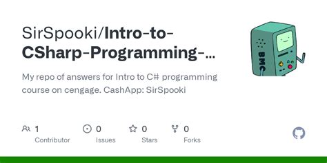 Github Sirspookiintro To Csharp Programming Assignment Answers My Repo Of Answers For Intro