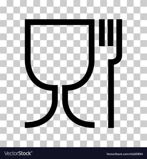 Food Safe Symbol The International Icon For Vector Image