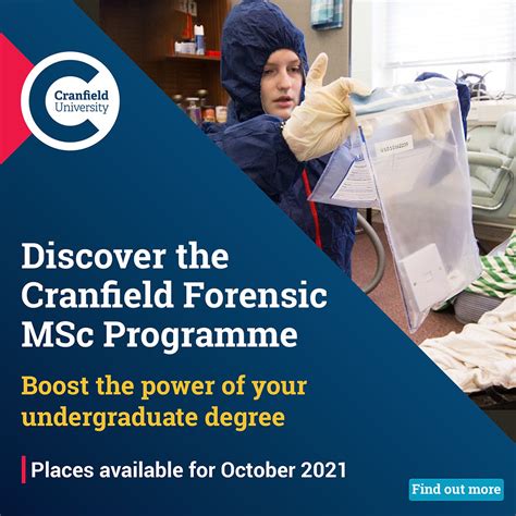 Discover The Cranfield Forensic Msc Programme