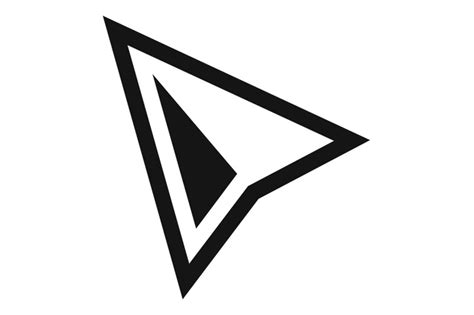 Cursor Modern Icon Simple Black Style By Anatolir TheHungryJPEG