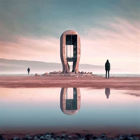Premium Ai Image There Is A Man Standing In Front Of A Large