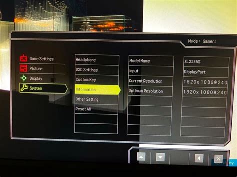 XL2546S 240Hz DYAC+