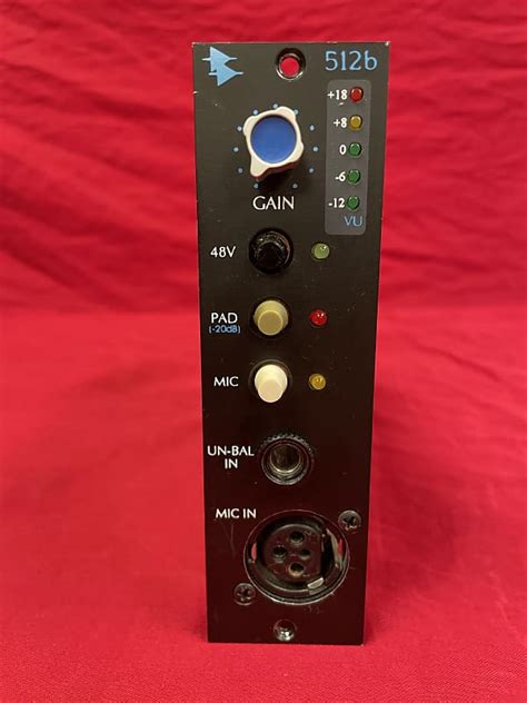 API 512b Mic Preamp Reverb