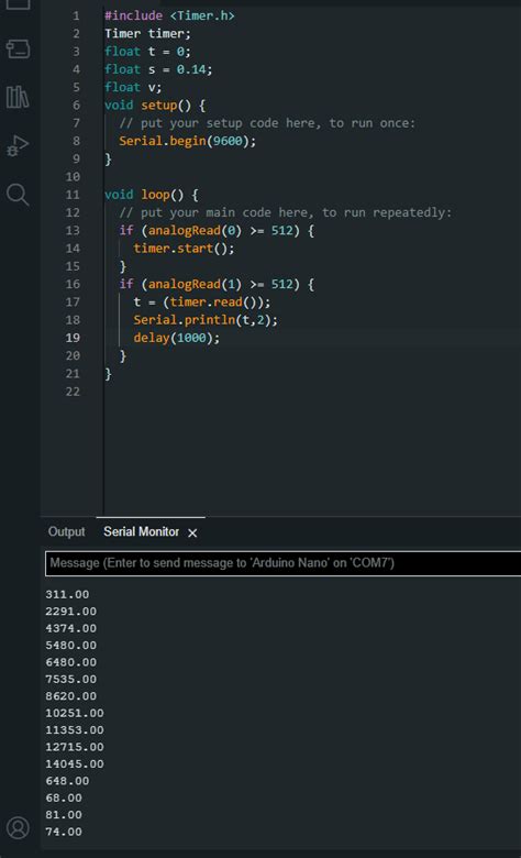 Im Trying To Make A Velocity Meter That Would Measure The Elapsed