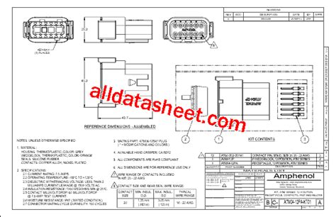 Awm 12p Datasheet Pdf Amphenol Sine Systems Corp