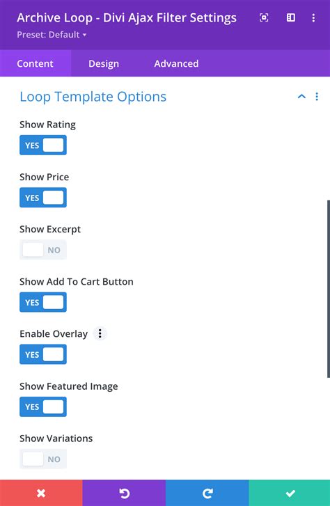 Using Premade Loop Templates Divi Ajax Filter Documentation