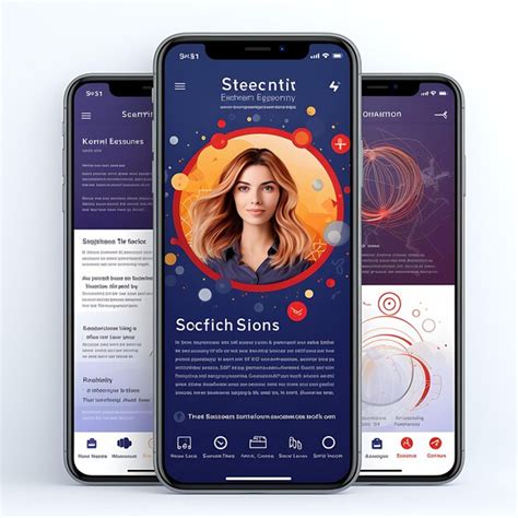 Premium Ai Image Mobile App Design Of Education Online Course App Design Academic Theme With