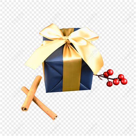 Gambar Kuning Busur Kemasan Kotak Hadiah Natal Kotak Hadiah Png Dekorasi Natal Png Kotak