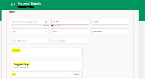 Unable To Hide Comments Drag And Drop And Url Fields Under Name Section