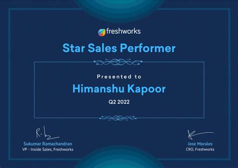 Himanshu Kapoor On Linkedin Sales Motivation Gratitude Freshworks
