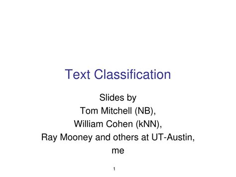 Ppt Text Classification Powerpoint Presentation Free Download Id