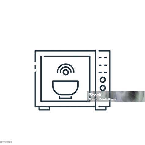 흰색 배경에 격리된 마이크로웨이브 벡터 아이콘입니다 웹 사이트 디자인 및 모바일 앱 개발을위한 개요 얇은 선 마이크로 파 아이콘 얇은 선 마이크로파 윤곽선 아이콘 벡터