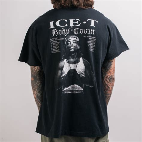 Vintage 90s Body Count Ice T Cop Killer Tour T Shirt Mills Vintage Usa