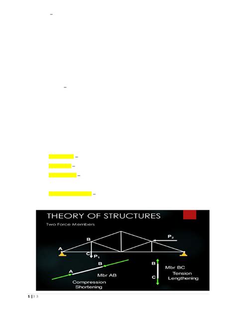 Lecture Notes 1 Theory 1 Introduction And Determinate Beams And Frames Analysis Pdf