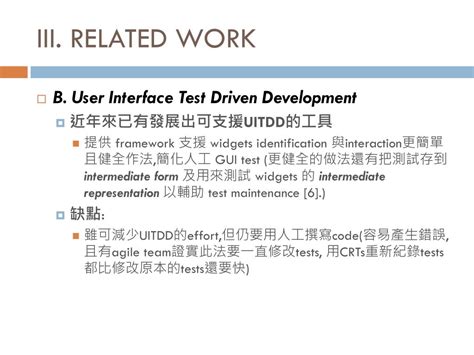 Ppt Supporting Test Driven Development Of Graphical User Interfaces Using Agile Interaction