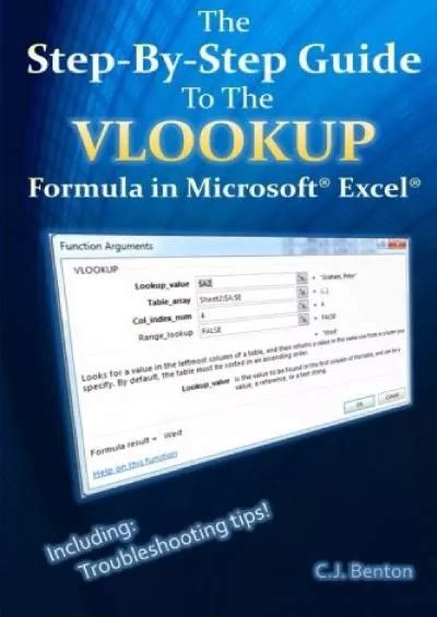 Pdf The Step By Step Guide To The Vlookup Formula In Microsoft Excel