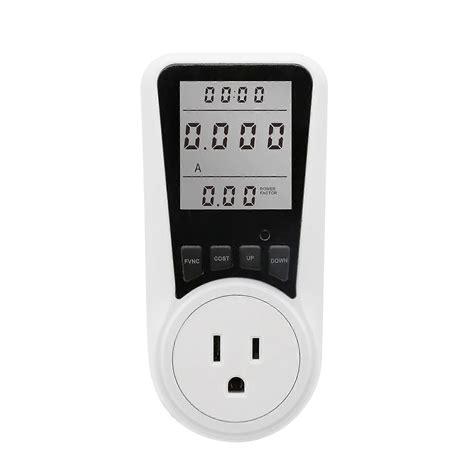 Lcd Display Electricity Usage Power Meter Socket Energy Watt Voltage Amps Tester Wattage Kwh