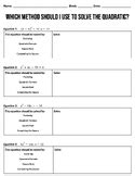 Which Method Should I Use To Solve This Quadratic Equation Practice