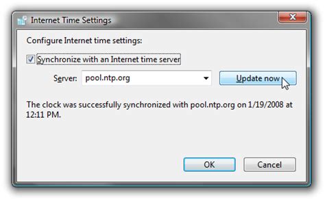Sync Your Clock With Internet Time Servers From The Vista Command Prompt