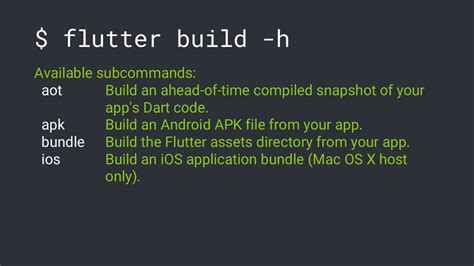 continuous integration with flutter using gitlab speaker deck