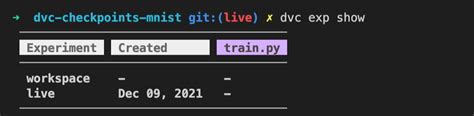 Dvc View And Plots Dont Load In `vscode Dvc` · Issue 20 · Iterativedvc Checkpoints Mnist · Github