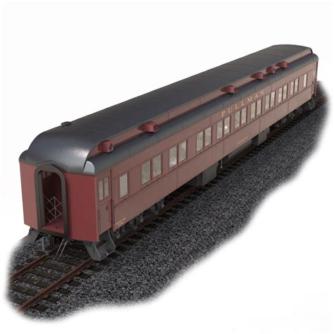 Passenger Car Pullman Heavyweight Circa 1930s 3d Model 249 Sldas
