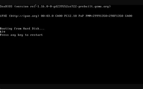 weird error when vm qemu shut down unexpectly while starting cpu z