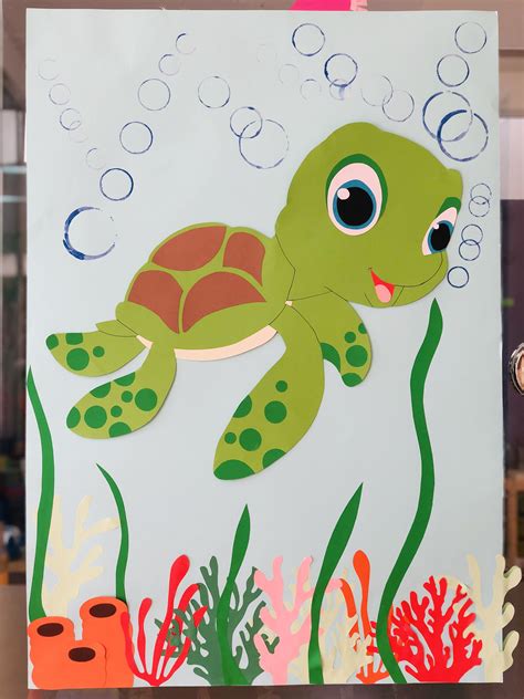 Turtle Under The Sea Classroom Door Display