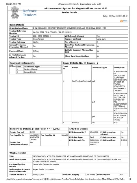 Eprocurement System For Organisations Under Mod Pdf