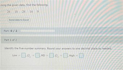 Solved Using The Given Data Find The Following 261828149