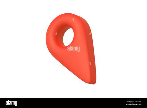 Red Map Pointer Icon Isolated On White Background Gps Marker