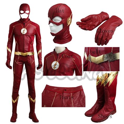The Flash Season 4 Barry Allen Costume Cosplay Flash Costume