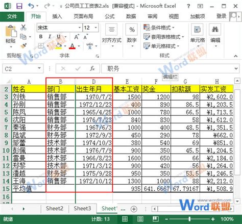 Excel2013中快速隐藏和显示单元格的方法 站长资讯中心