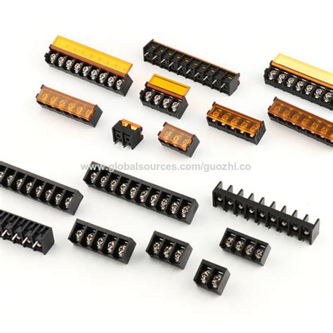 Buy Wholesale China Barrier Terminal Block Brass Pin To Pin Mm Pitch V A With Lid