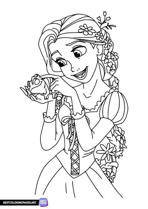 Tangled Coloring Page Free Printable Coloring Pages