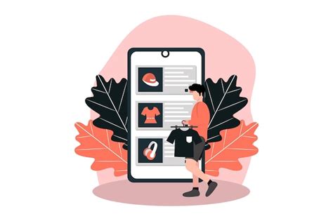 Premium Vector E Commerce Flat Illustration Design