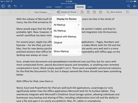 Microsoft Office For IPad Screenshots Of Word Excel And PowerPoint TechRepublic