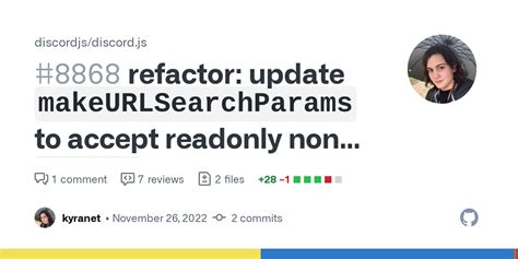 refactor update `makeurlsearchparams` to accept readonly non `record`s