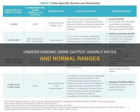 Understanding Urine Output Hourly Rates And Normal Ranges Medshun