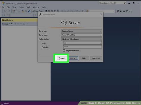 Ways To Reset Sa Password In Sql Server Wikihow