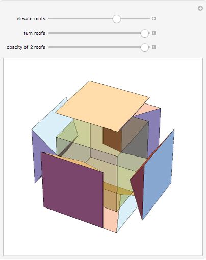 Roofing A Cube To Produce A Dodecahedron Wolfram Demonstrations Project
